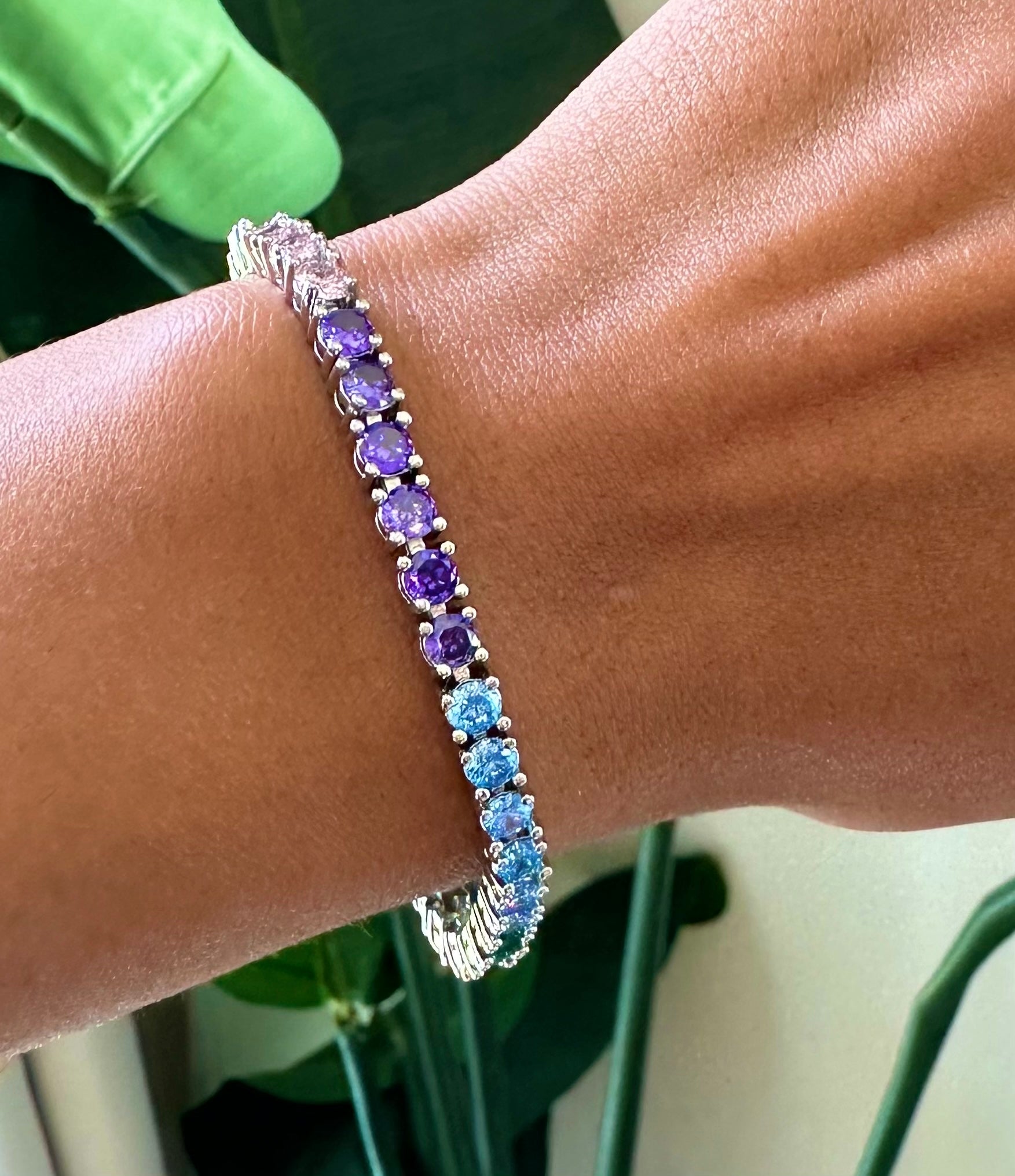 Rainbow Tennis Bracelet – CharmBox