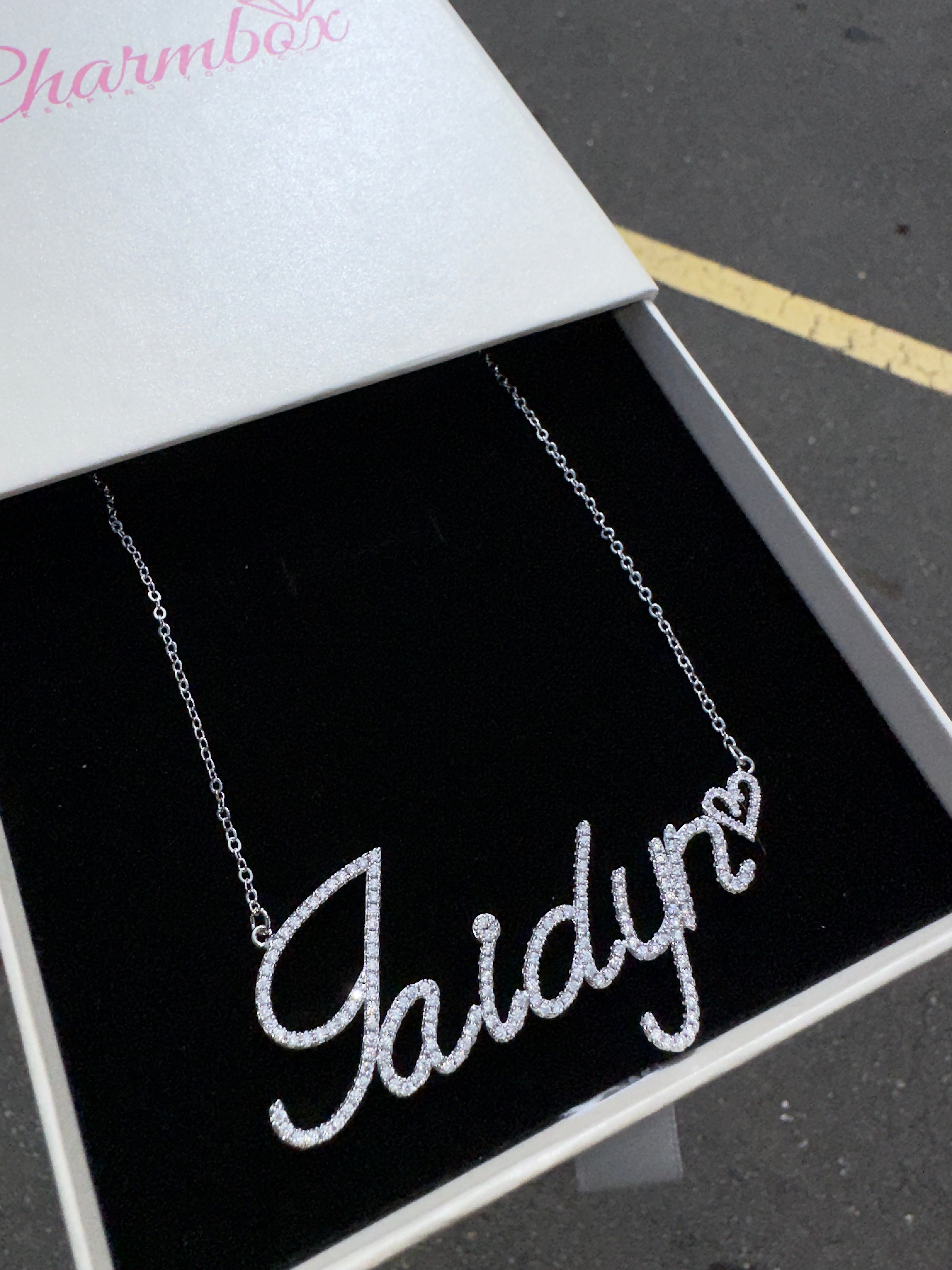 Fancy Cursive Custom Name – CharmBox