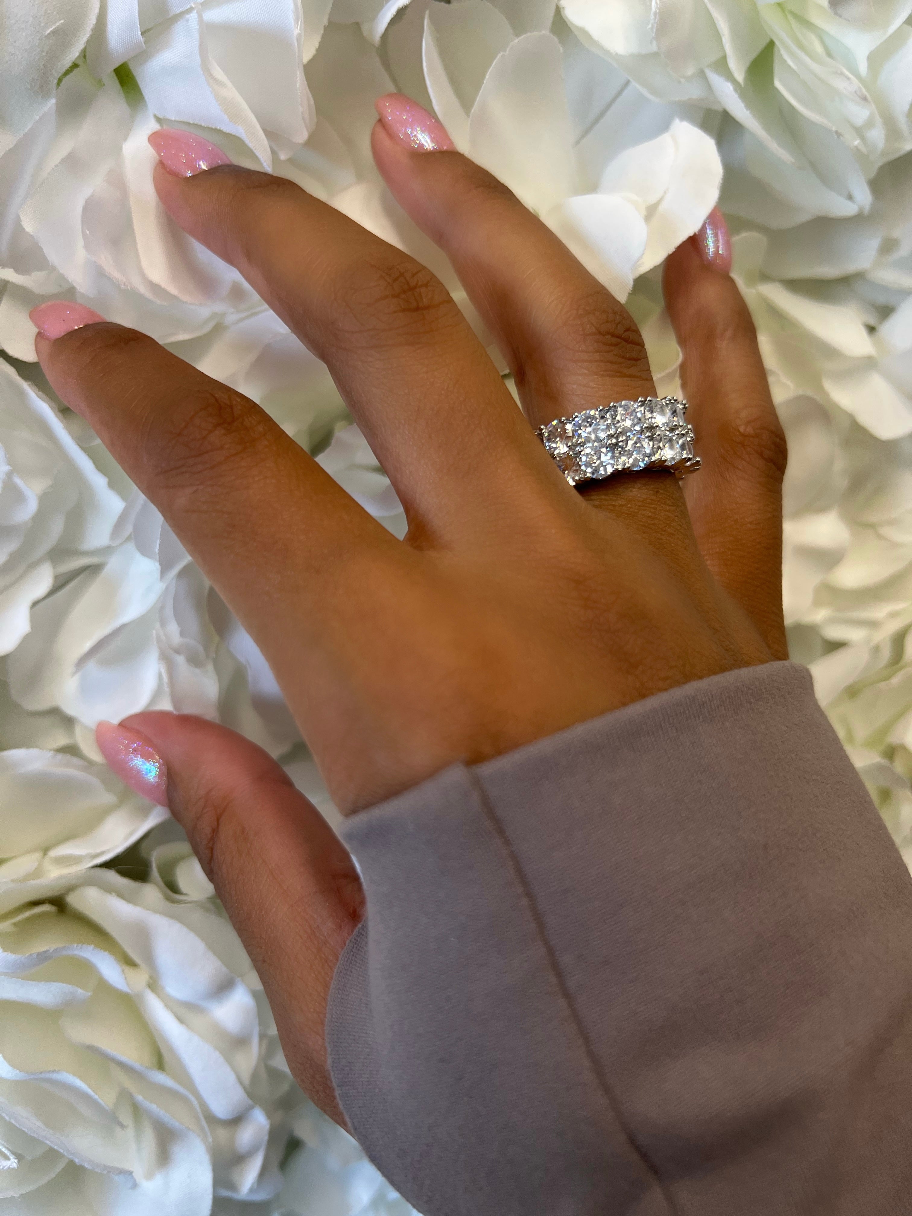 Double Row Tennis Ring (Ships Same Day) – CharmBox